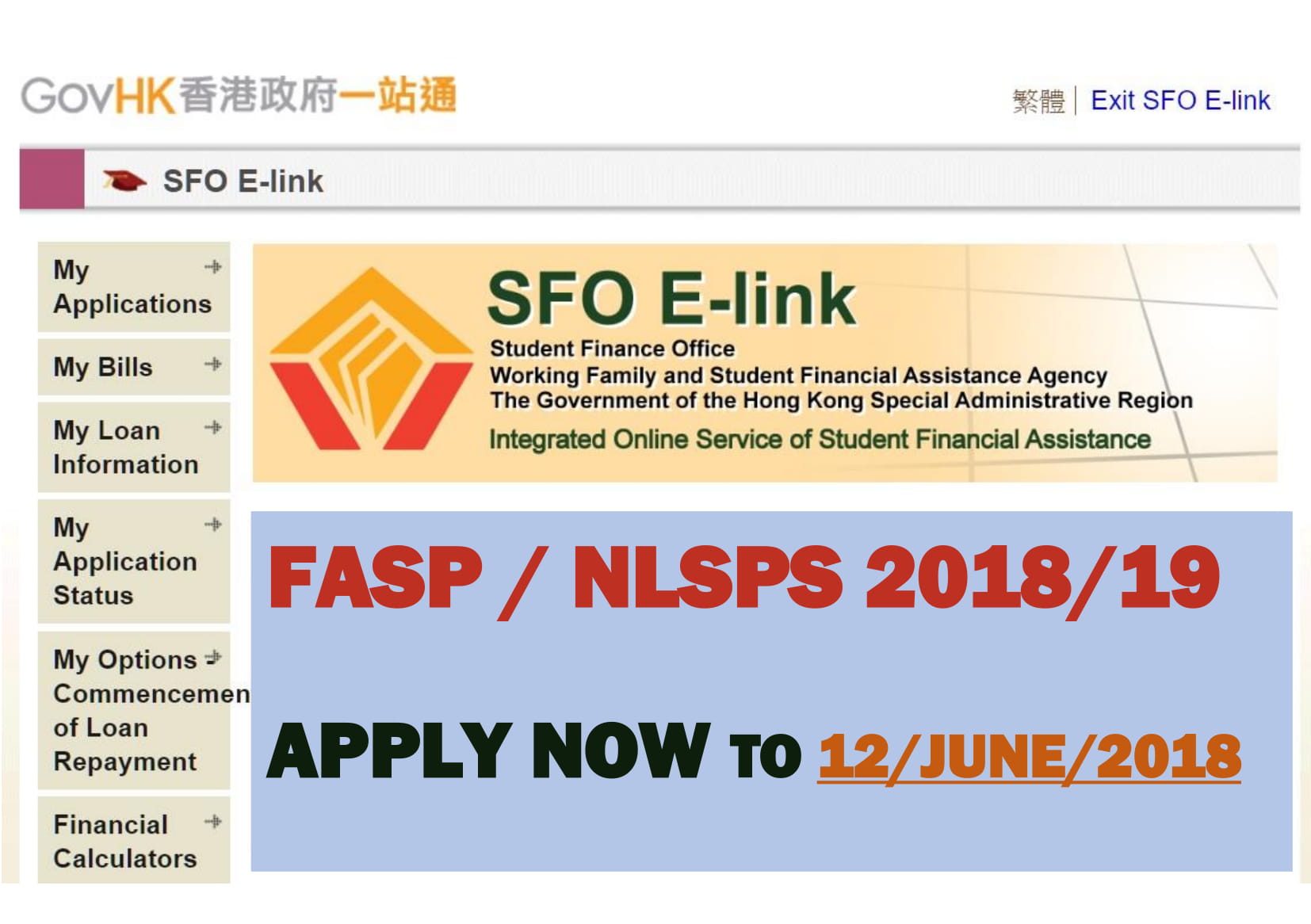 FASP / NLSPS 2018/19 (Apply Now till 12/6/2018) - Student Affairs Office